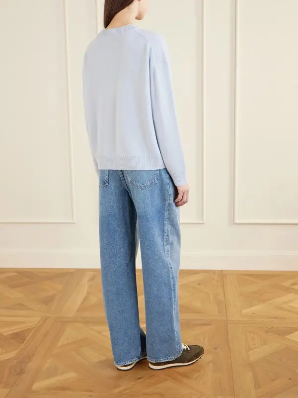 ANINE BING Lee Cashmere Sweater - Blue
