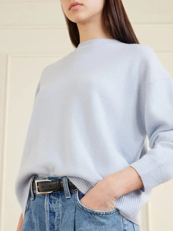 ANINE BING Lee Cashmere Sweater - Blue