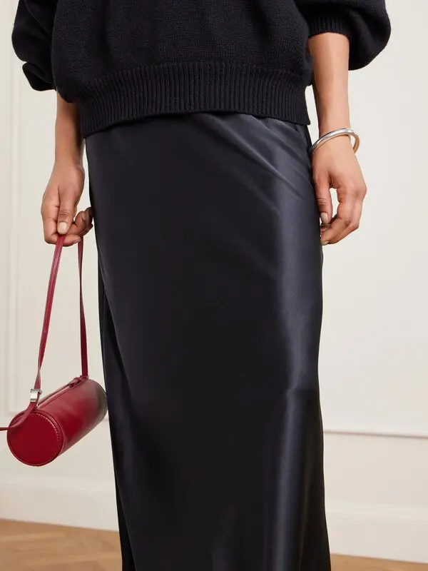 JOSEPH Isaak Silk-satin Maxi Skirt
