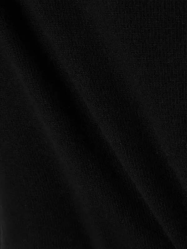 Staud Amelie Ruched Wool-blend Midi Dress