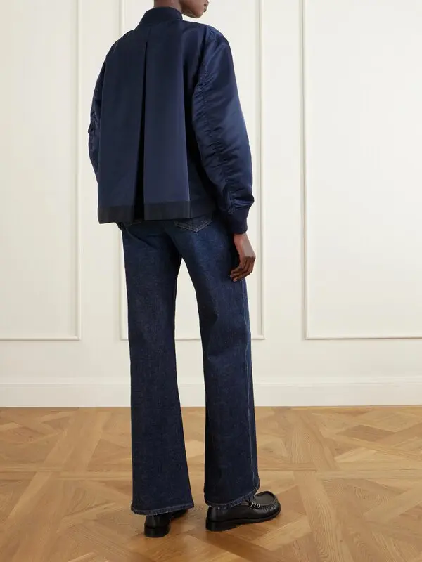 Sacai Pleated Padded Shell Bomber Jacket
