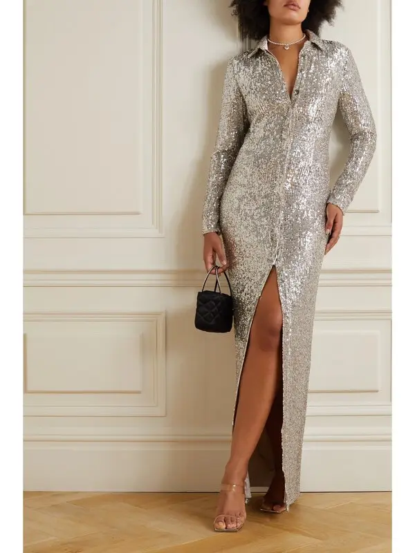 SEMSEM Sequined Tulle Gown