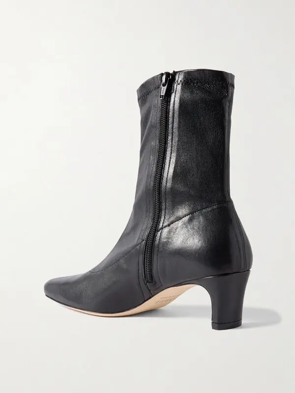 Staud Wally Sock Leather Ankle Boots