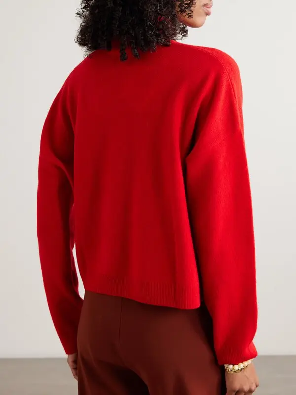 LESET Wool Mock Neck Sweater
