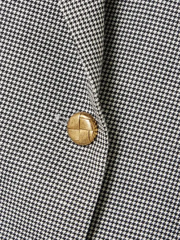 BLAZÉ MILANO Regal Nightbreak Houndstooth Wool Blazer - Gray