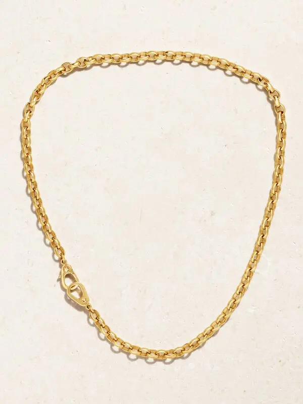 FOUNDRAE Heavy 18-karat Belcher Chain Necklace - Gold