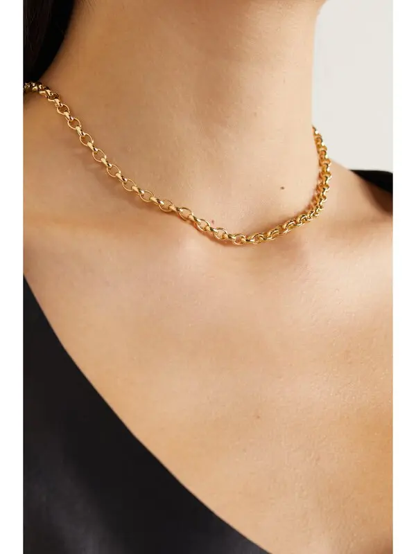 FOUNDRAE Heavy 18-karat Belcher Chain Necklace