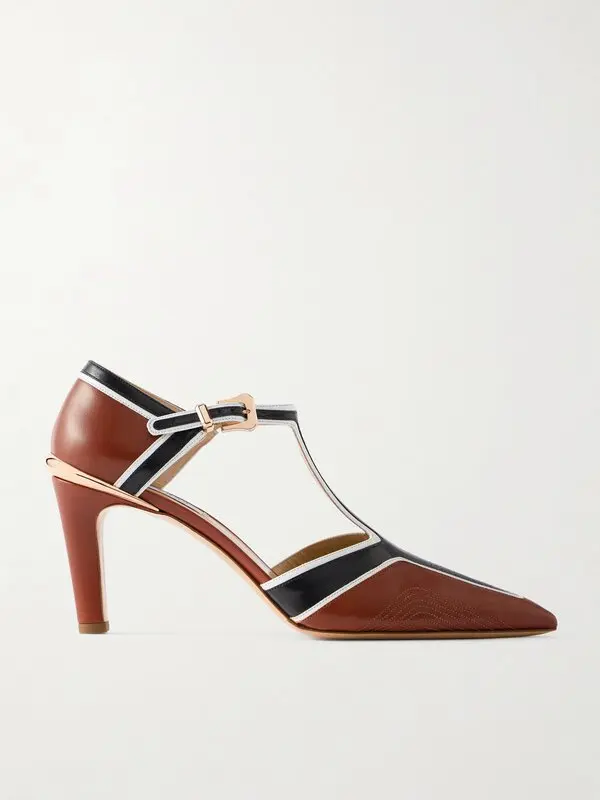 Gabriela Hearst Indi Moto 85 Leather Pumps