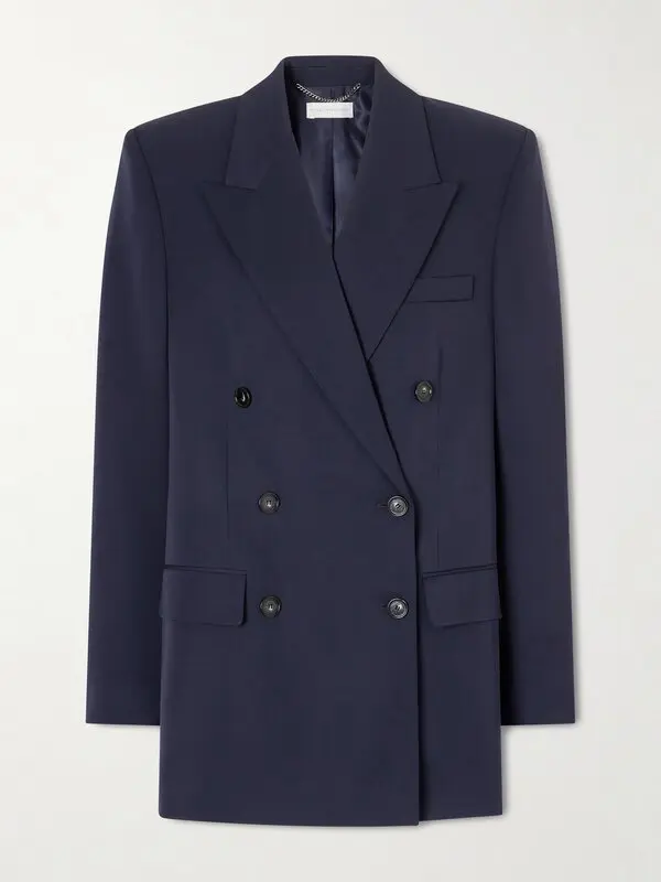 Stella McCartney Double-breasted Wool-twill Blazer