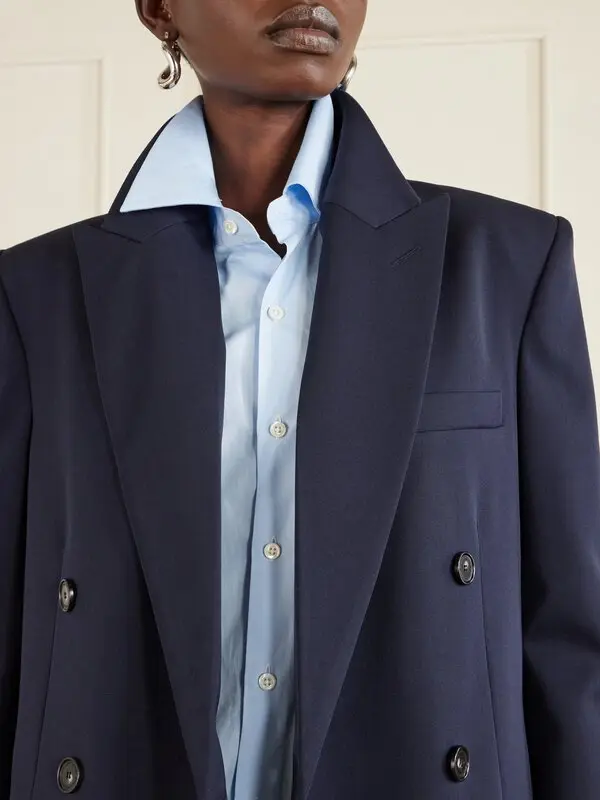 Stella McCartney Double-breasted Wool-twill Blazer