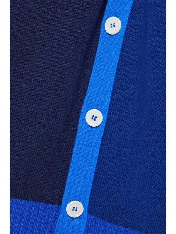Clements Ribeiro Bookish Color-block Cashmere Cardigan