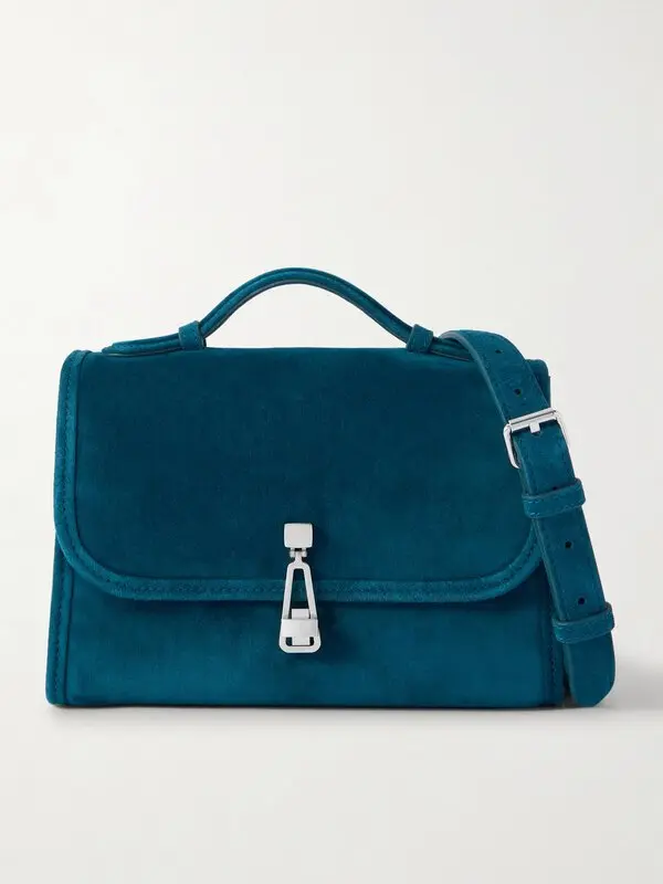 Gabriela Hearst Leonora Small Suede Tote - Blue