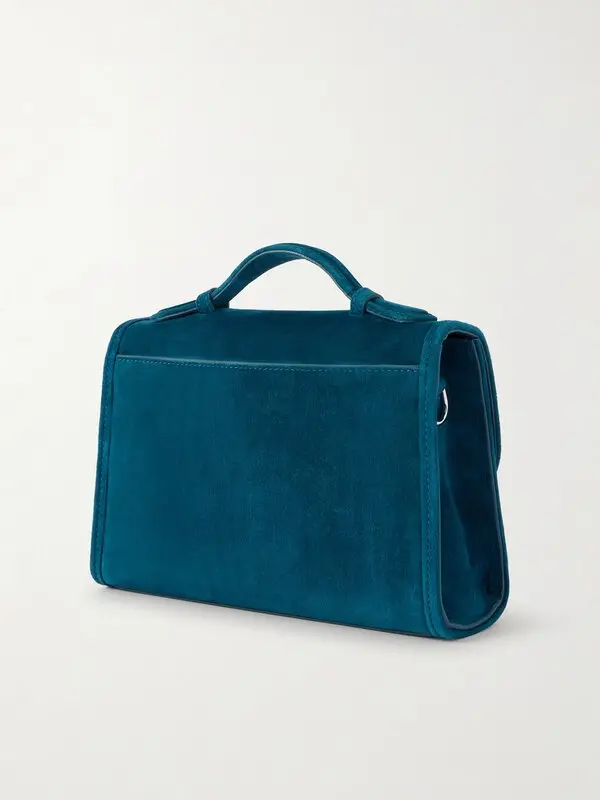 Gabriela Hearst Leonora Small Suede Tote - Blue