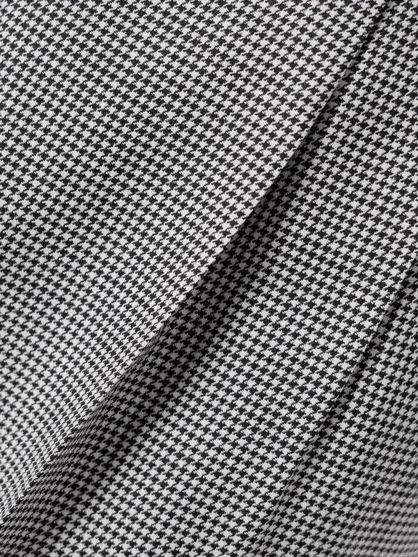 BLAZÉ MILANO Houndstooth Wool-twill Straight-leg Pants