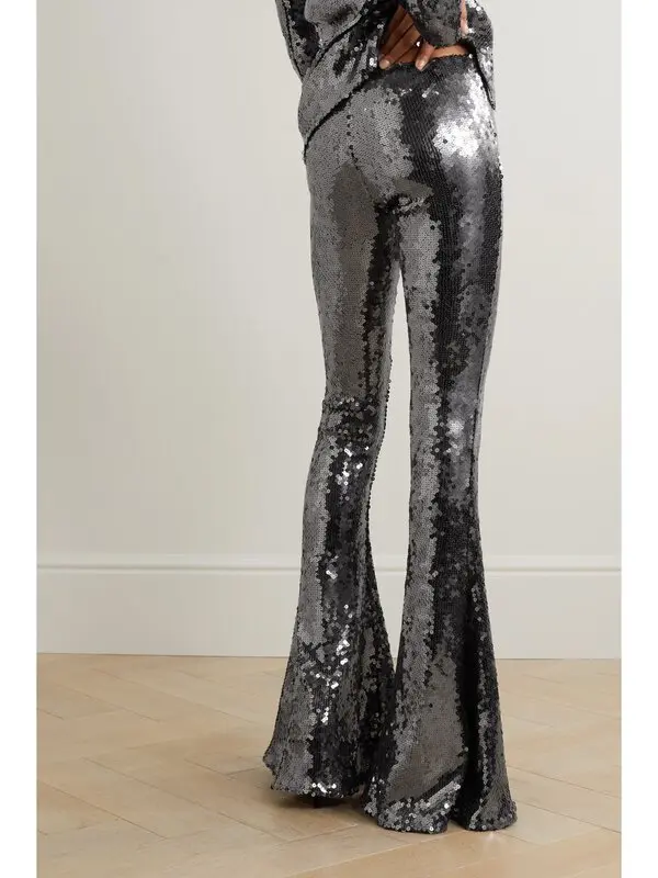 16Arlington Koro Sequined Tulle Flared Pants