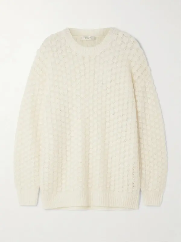 FRAME The Cloud Crew Open-knit Sweater