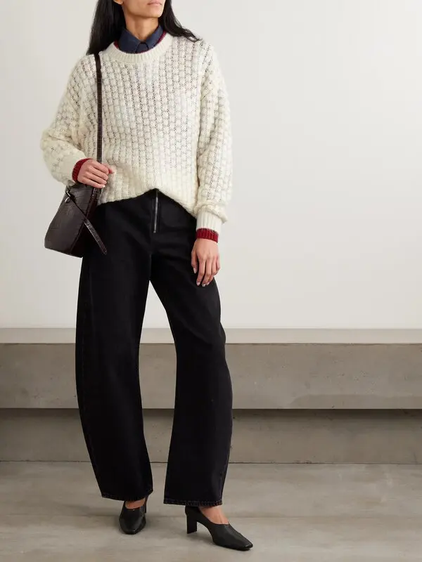 FRAME The Cloud Crew Open-knit Sweater