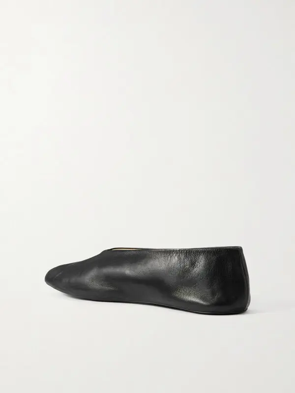 THE ROW Stella Leather Ballet Flats
