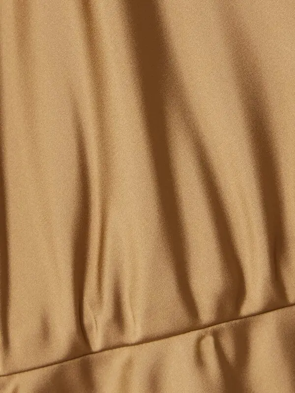 Norma Kamali Obie Satin Mini Dress
