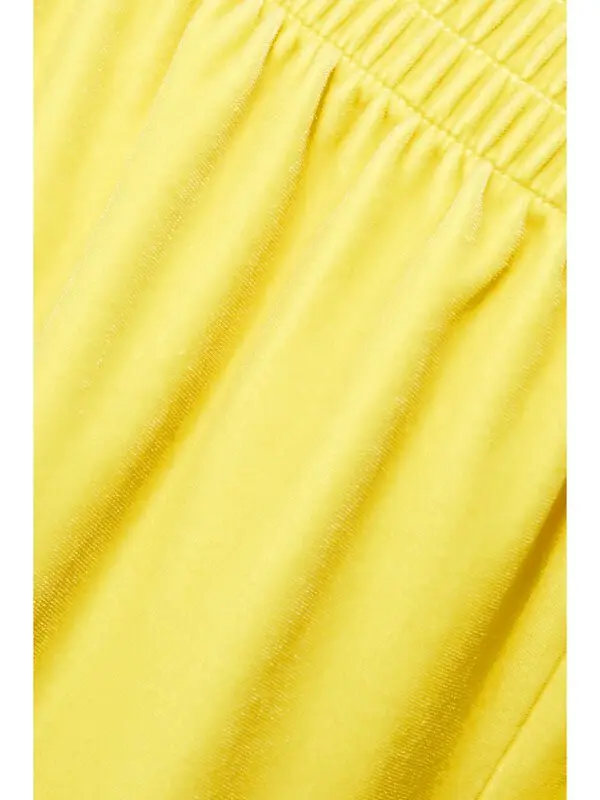 Norma Kamali Velvet High-rise Shorts