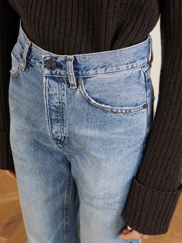 FRAME The Stack High-rise Straight-leg Jeans