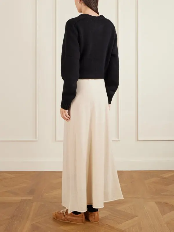 THE ELDER STATESMAN Cashmere Maxi Skirt
