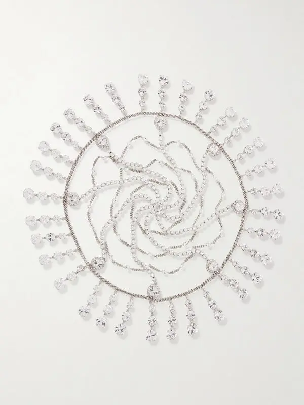 Rabanne Tone And Crystal Chainmail Headpiece