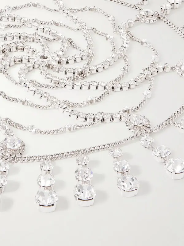 Rabanne Tone And Crystal Chainmail Headpiece