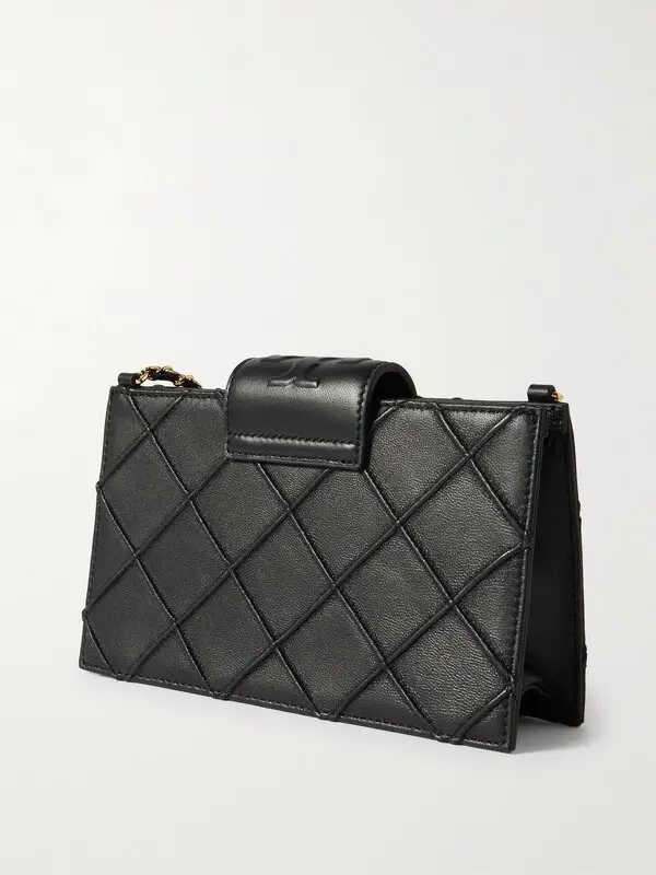 Tory Burch Fleming Mini Quilted Leather Shoulder Bag