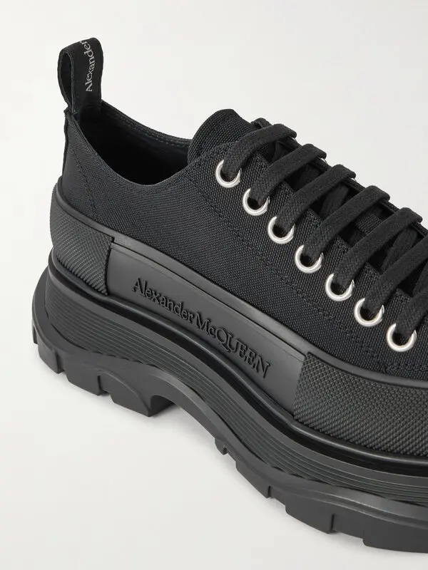 Alexander McQueen Tread Slick Canvas Exaggerated-sole Sneakers