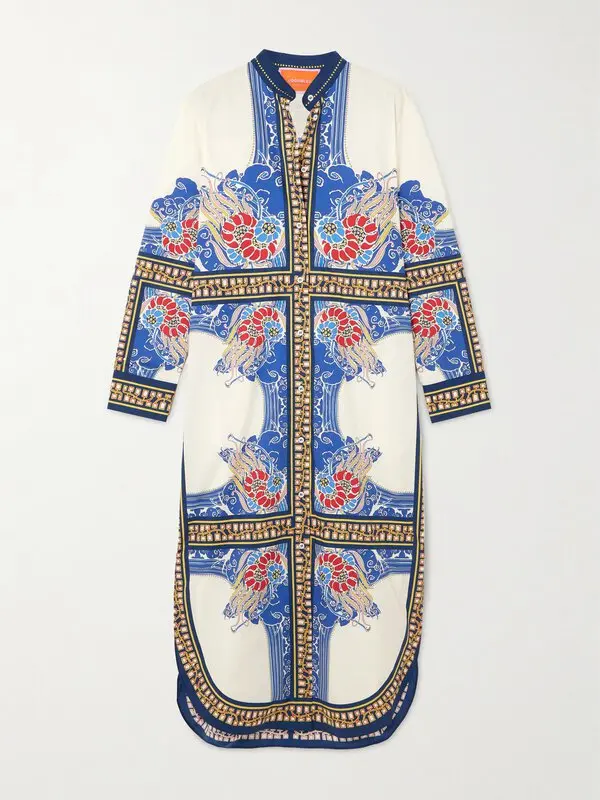 La DoubleJ Printed Cotton-poplin Tunic - Multi