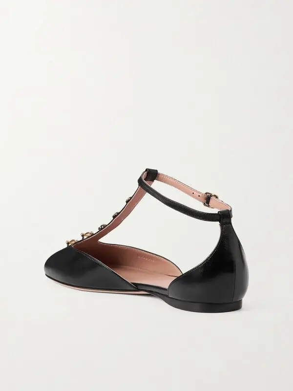 Chloé Celeste Embellished Leather Ballet Flats