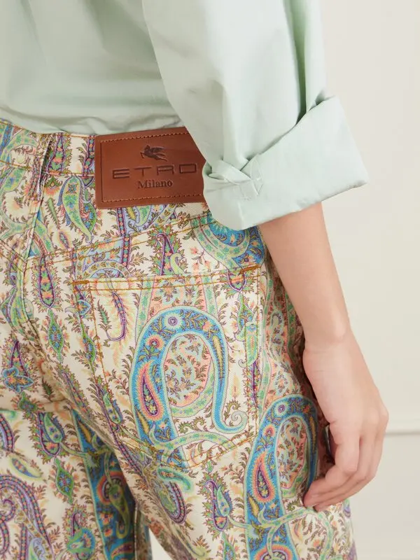 Etro Paisley-print Straight-leg Jeans - Multi