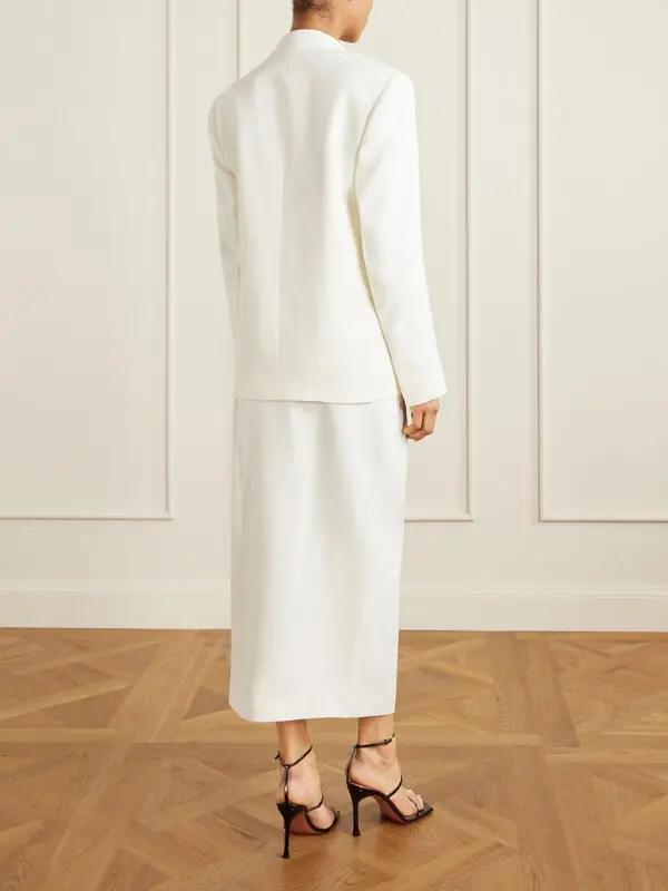 Victoria Beckham Double-breasted Crepe Blazer