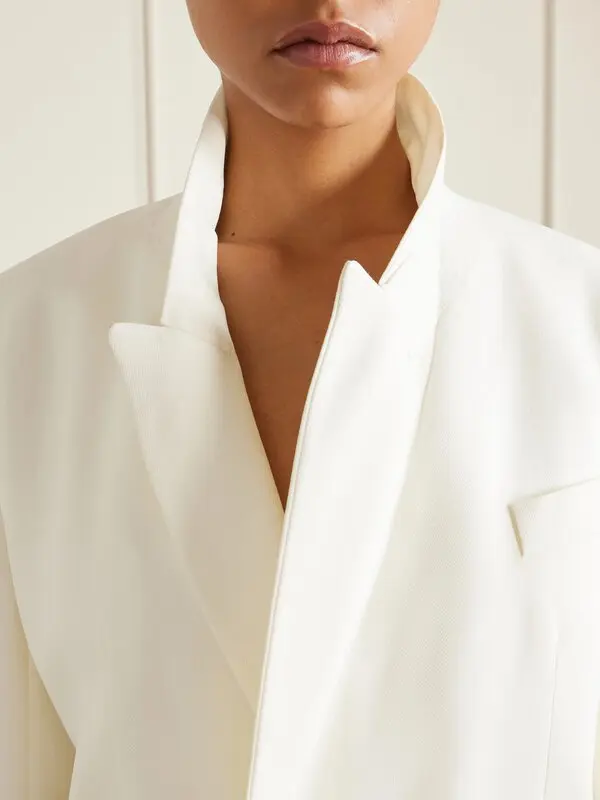 Victoria Beckham Double-breasted Crepe Blazer