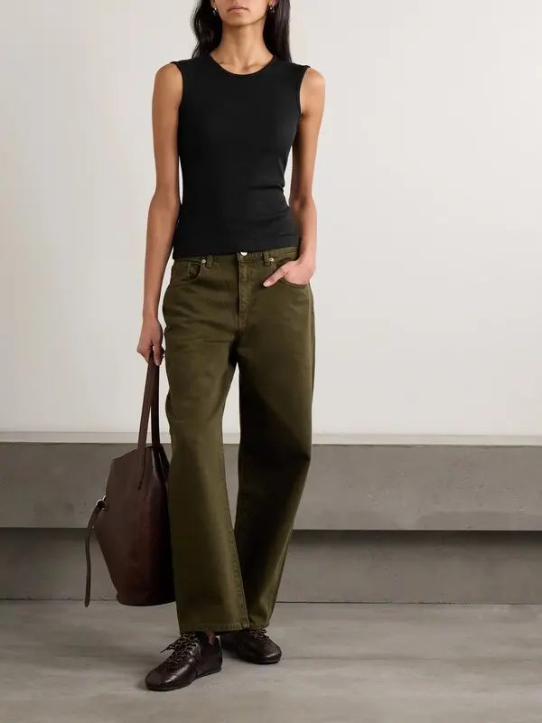 CDLP Ribbed Tencel™ Lyocell-blend Jersey Tank