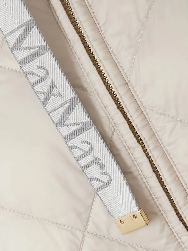 Max Mara The Cube Quilted Shell Down Jacket - Neutrals