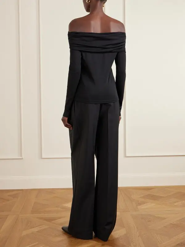 Max Mara Off-the-shoulder Wool Top