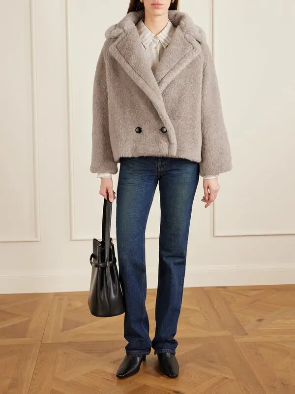 Max Mara Cambusa Alpaca, Cashmere And Silk-blend Coat
