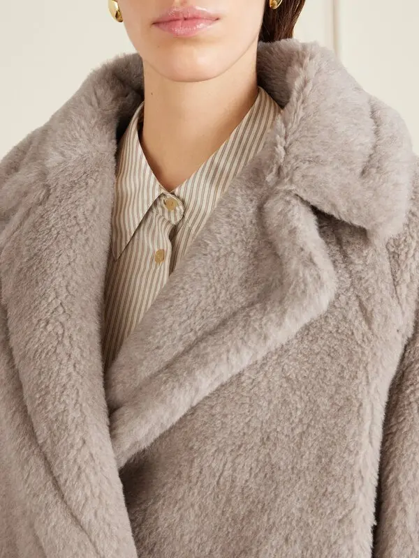 Max Mara Cambusa Alpaca, Cashmere And Silk-blend Coat