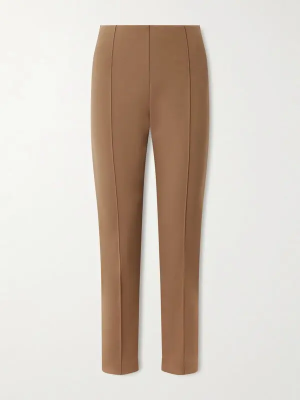 Max Mara Pergola Jersey Tapered Pants - Brown