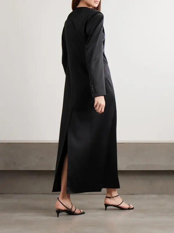 HEIRLOME Edith Silk-satin Coat