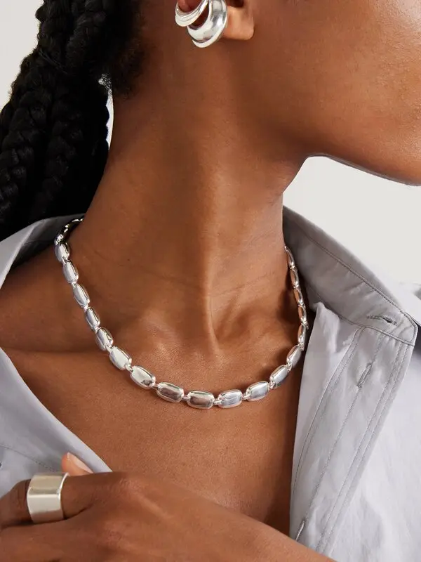 Lié Studio The Monica -plated Necklace - Silver