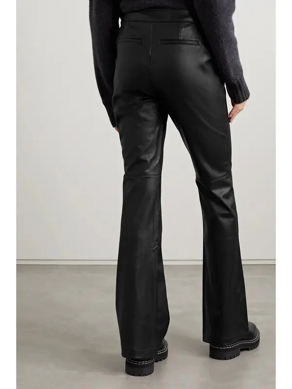Spanx Faux Stretch-leather Flared Pants