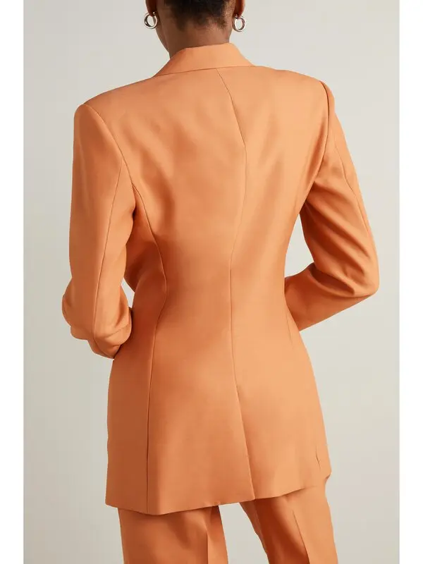 INTERIOR The Fontaine Wool And Silk-blend Blazer