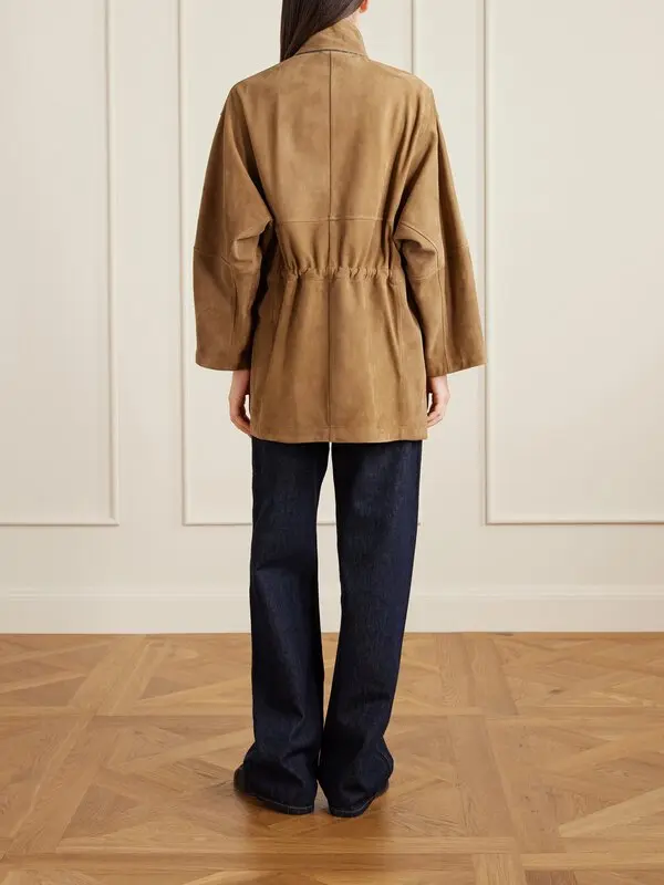 Brunello Cucinelli Suede Safari Jacket