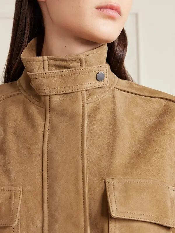 Brunello Cucinelli Suede Safari Jacket