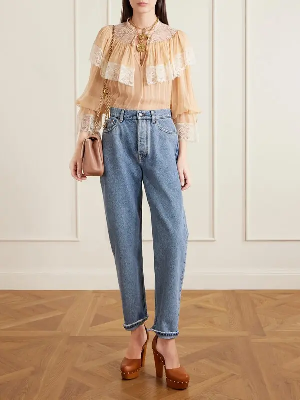 Chloé Organic High-rise Boyfriend Jeans