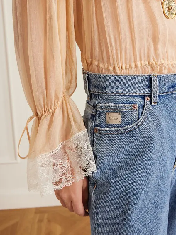 Chloé Organic High-rise Boyfriend Jeans