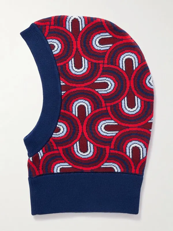Fusalp Jacquard-knit Balaclava - Red